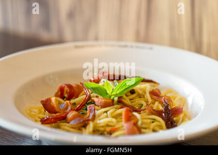 Spicy spaghetti Thai style Stock Photo - Alamy