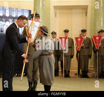 Warsaw, Poland. 21st Feb, 2016. Scout movements from Poland and across ...