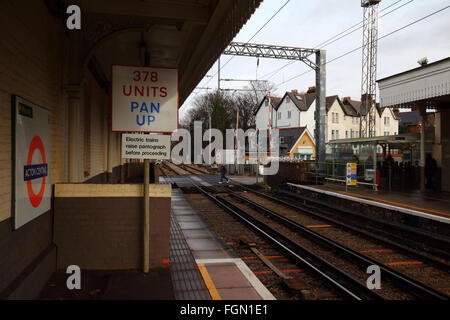 Train, pantograph, overhead line, tracks, substation, masts Stock Photo ...