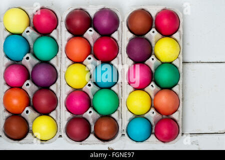 Multi-colored Easter eggs. Selective focus Stock Photo - Alamy