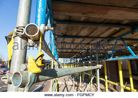 a close up of scaffolding fixing joints Stock Photo: 48173113 - Alamy