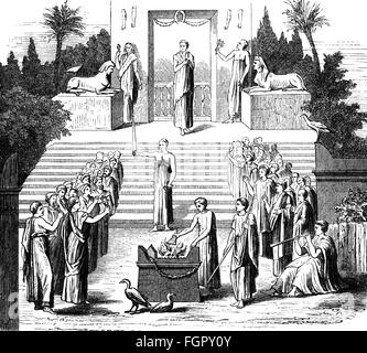 Ancient Egyptian Priest Stock Photo - Alamy