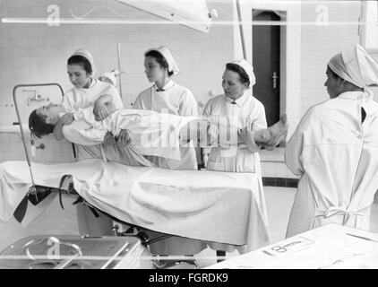 man on operating theatre table waiting for operation Stock Photo ...