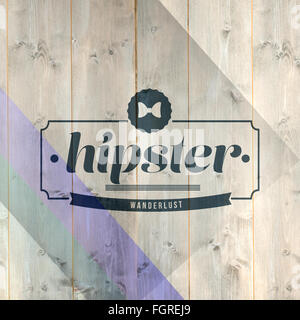 Composite image of hipster logo Stock Photo - Alamy