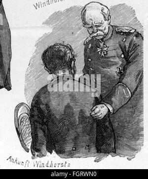 festivities, Fruehschoppen in the Reich Chancellery, Berlin, 20.6.1884 ...