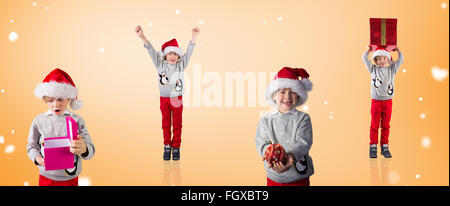 Composite image of different festive boys Stock Photo - Alamy