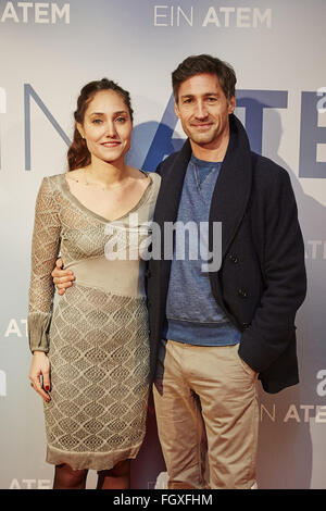 The cast of Ein Atem attends the premiere of the movie Featuring: Ipek ...