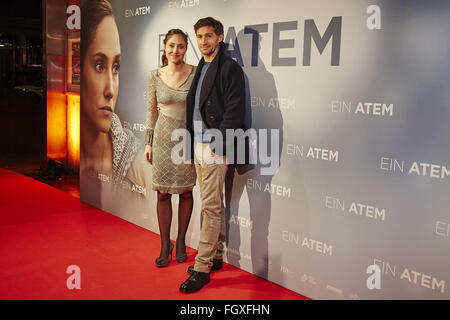 The cast of Ein Atem attends the premiere of the movie Featuring: Ipek ...