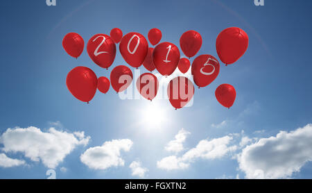 Composite image of 2015 balloons Stock Photo - Alamy