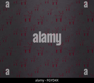 Reindeer pattern wallpaper Stock Photo - Alamy