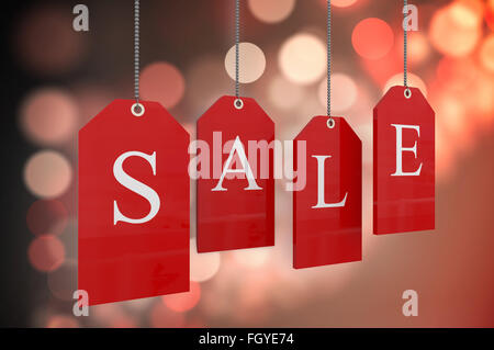 Composite image of red sale tags Stock Photo - Alamy