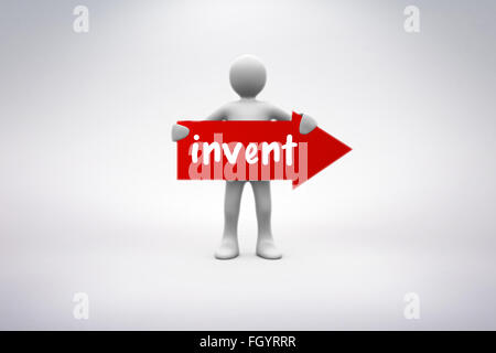 Invent against grey background Stock Photo - Alamy