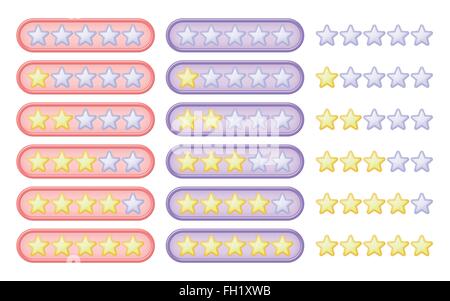 Star rating template with 5 stars. Quality, product, service review ...