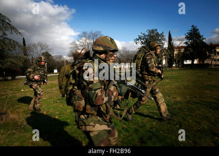 Members of the French Foreign Legion and soldiers from Belgium (with ...