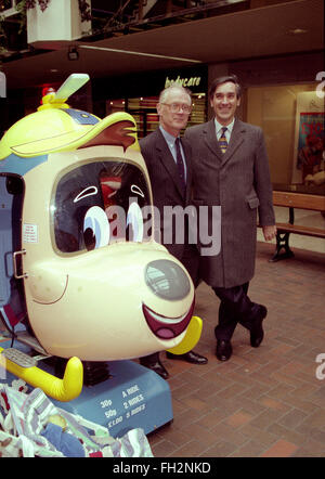 John Redwood and Nicholas Budgen on a walkabout in Wolverhampton during ...