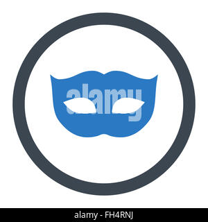 Privacy Mask flat smooth blue colors rounded vector icon Stock Photo ...