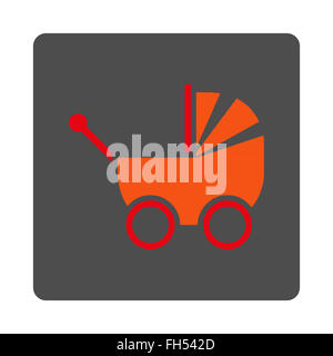 Infant Carriage Rounded Square Button Stock Photo - Alamy