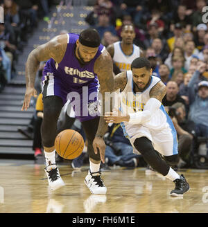 Denver Nuggets center DeMarcus Cousins (4) in the first half of an NBA ...