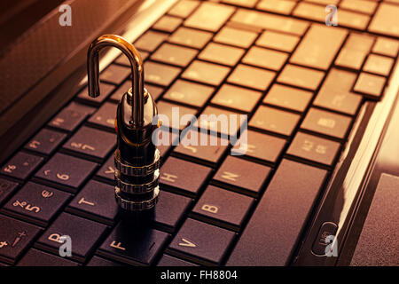 The concept of Unlock business, security, hacking, and attack Stock ...