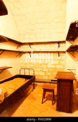 The room of the German Fort's commandant in Fort Vaux, battlefield of ...