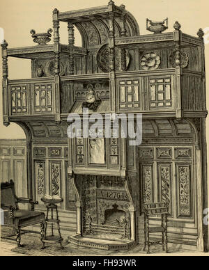 Examples of Household Taste, 1875, interior design, 19th-century décor ...