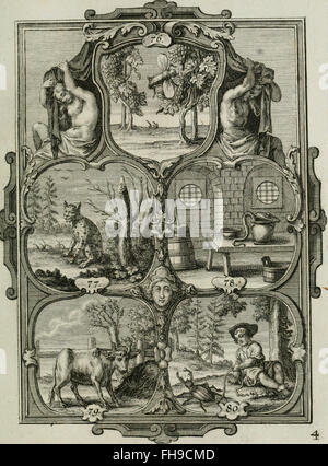 Golden Apples in Silver Bowls, a 1746 collection of moral sayings ...