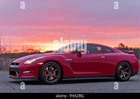 Red Nissan GTR Stock Photo - Alamy