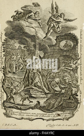 A collection of religious engravings from 1750, showcasing biblical ...