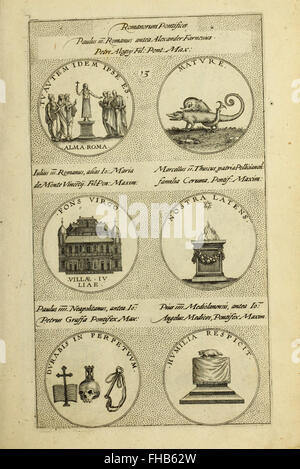 A 1600 work on the symbols and heraldry of popes, emperors, and kings ...