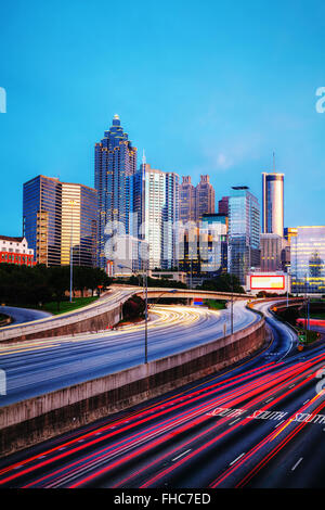 Downtown Atlanta, Georgia at the sunset time Stock Photo - Alamy