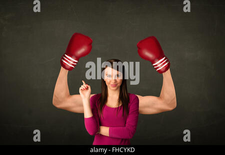 Strong and muscled boxer arms Stock Photo - Alamy