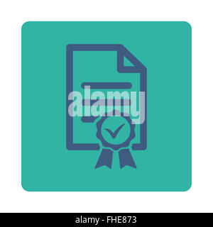 Certified Rounded Square Button Stock Photo - Alamy