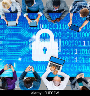 Security Data Protection Inofrmation Lock Save Private Concept Stock ...