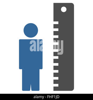 Height measurement symbol icon Stock Photo - Alamy