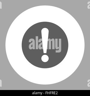 Problem flat dark gray and white colors round stamp icon Stock Photo ...