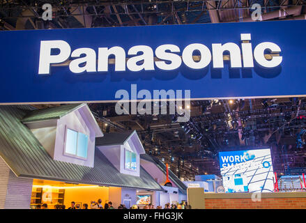 The Panasonic booth at the CES show in Las Vegas Stock Photo - Alamy