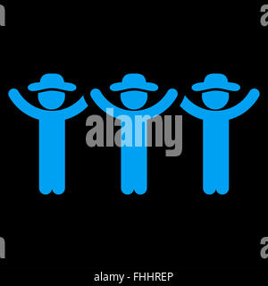 Human Figures Hands Up Roundelay Icon Stock Photo - Alamy