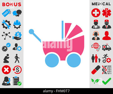 Stroller baby, carriage vector glyph icon Stock Photo - Alamy