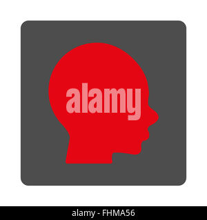 Boy Head Rounded Square Button Stock Photo - Alamy