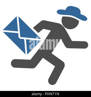 Human Figure Mail Courier Icon Stock Photo - Alamy