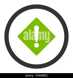 Error flat eco green and gray colors rounded vector icon Stock Photo ...