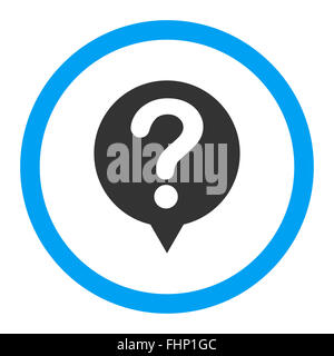 Status flat blue and gray colors rounded raster icon Stock Photo - Alamy