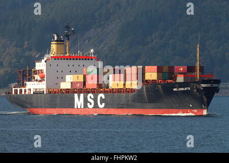 The Panamanian-registered container ship MSC Chitra that had Saturday ...