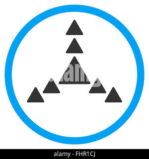 Direction Triangles Rounded Icon Stock Photo - Alamy