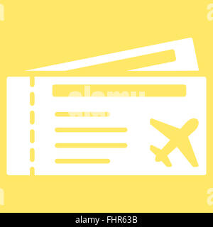 Airtickets Flat Icon Stock Photo - Alamy