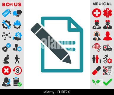 Edit Records Icon Stock Photo - Alamy