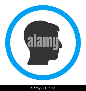 Head Rounded Glyph Icon Stock Photo - Alamy