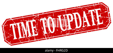 update red square vintage grunge isolated sign Stock Photo - Alamy