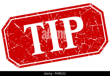 tip red square grungy vintage isolated stamp Stock Photo - Alamy