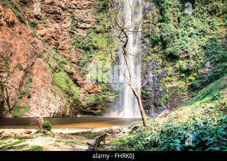 The beautiful Wli waterfall in the Volta Region in Ghana Stock Photo ...